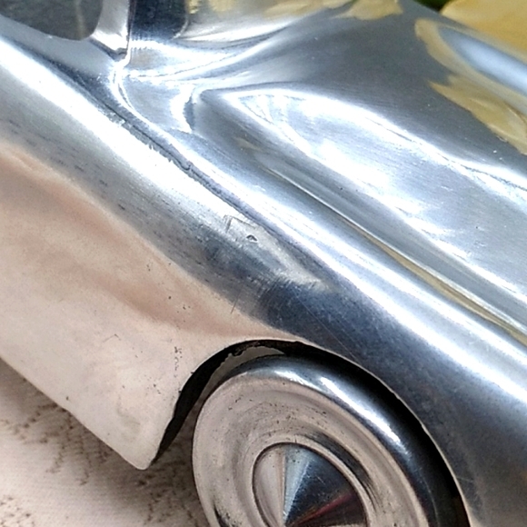 Vintage | Accents | Vintage Decorative Silver Metal Car | Poshmark